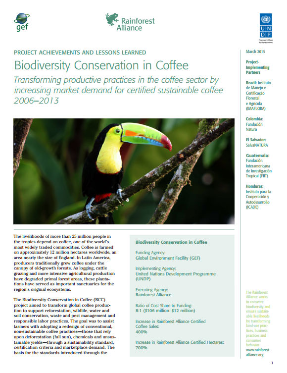 Biodiversity Conservation in Coffee: Transforming Productive Practices ...
