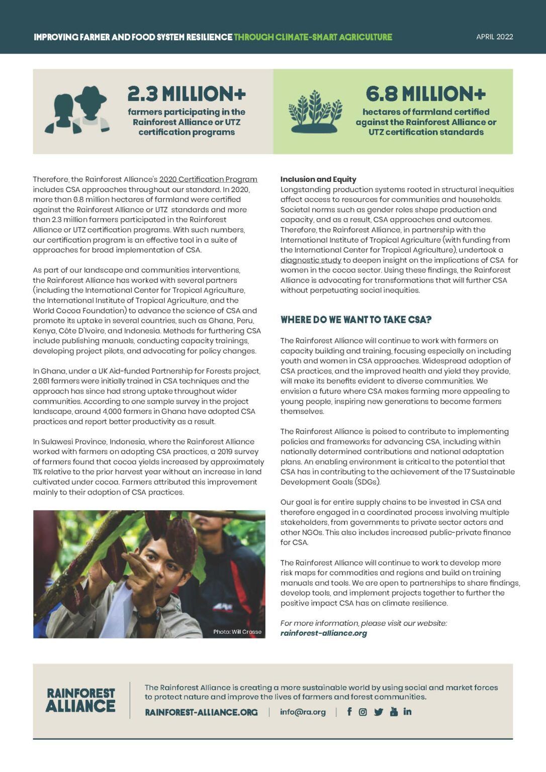 Climate-smart agriculture Archives | Rainforest Alliance