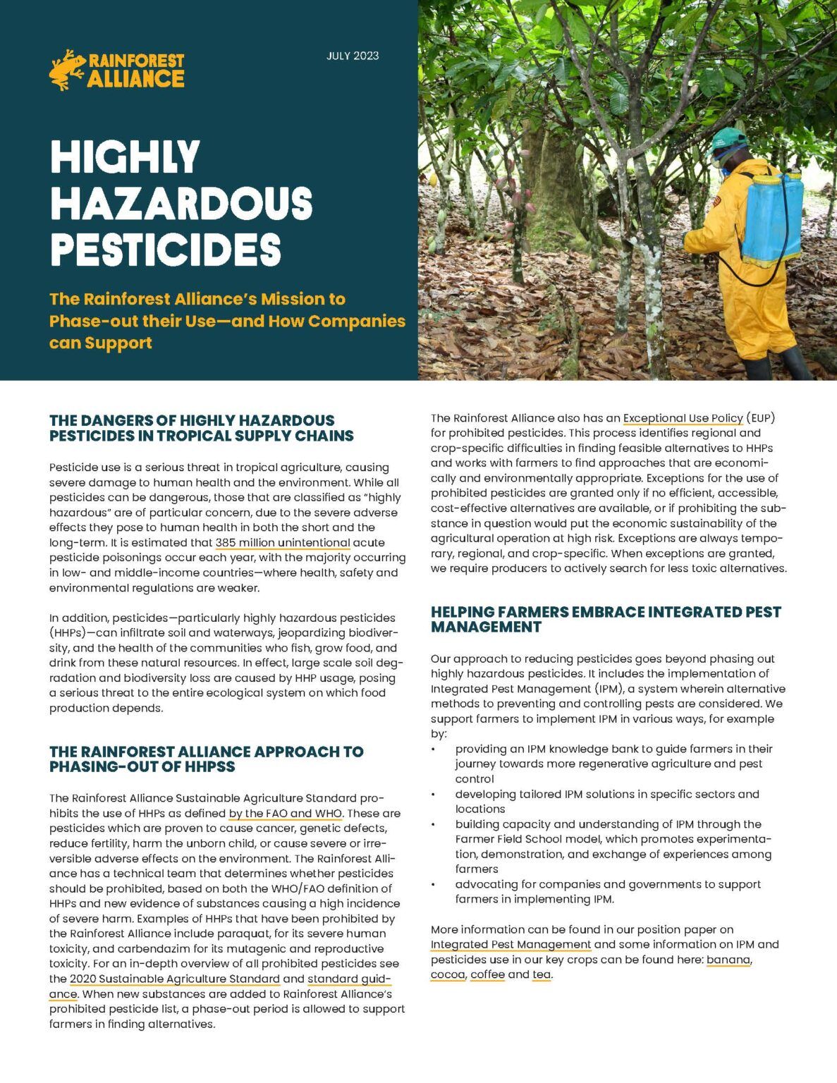 Pesticides Archives | Rainforest Alliance
